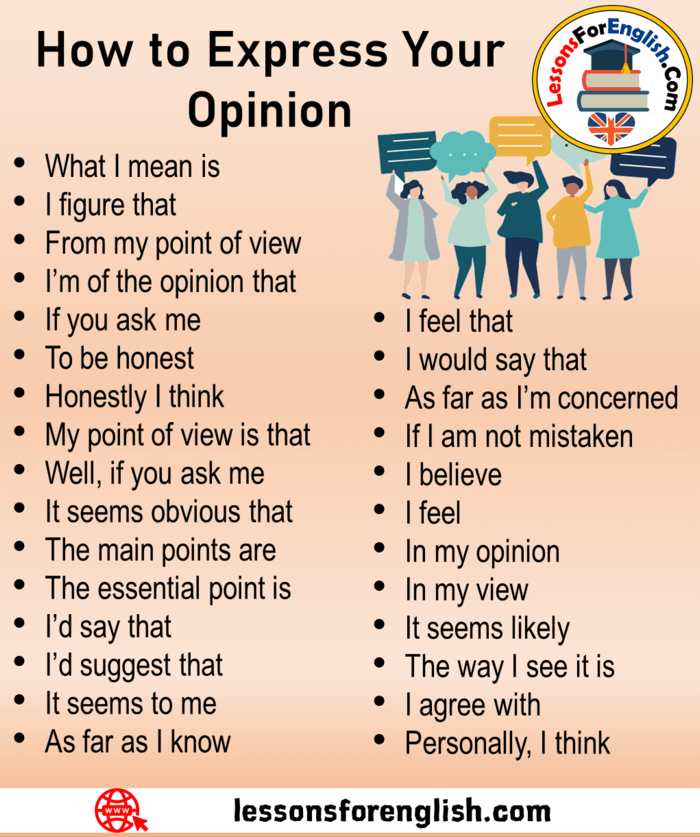 16 How To Express An Opinion Penting 