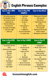 +110 English Phrases Examples, English Example Sentences - Lessons For ...